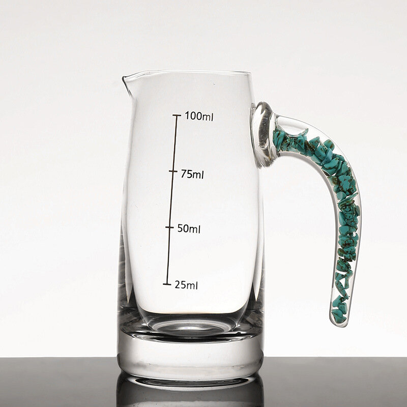 Хрустальные стопки, набор стопок из хрусталя 100мл, 1шт. зелёный