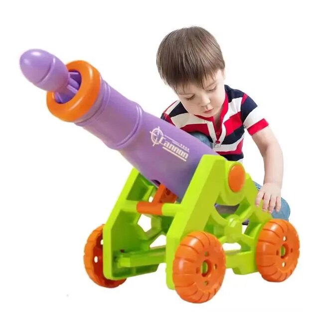 Детская игрушечная пушка стреляющая снарядами 1 шт ( 3 снаряда в комплекте) Пушка игрушечная детская