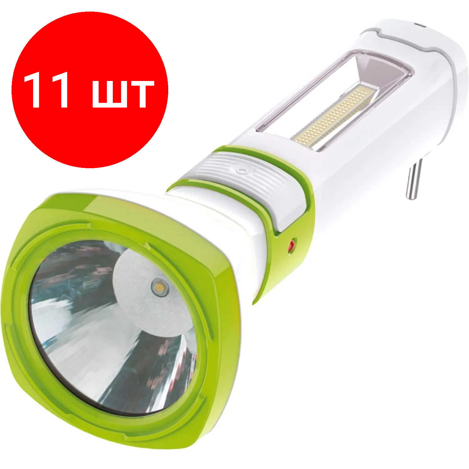 Комплект 11 штук, Фонарь светодиодный аккум. Космос 5W LED, бок. пан, COB 3Вт,3 реж, з/у