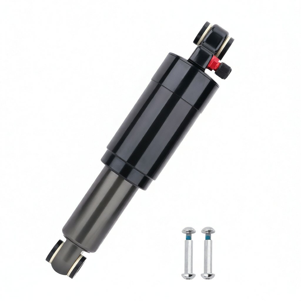 Амортизатор задний пневматический для горных велосипедов, складных велосипедов, скутеров, велосипедов, длина 125/165/190 мм, пневматический амортизатор H5, регулировка давления воздуха, для горных велосипедов, скутеров, мягких хвостов, рамы с задними