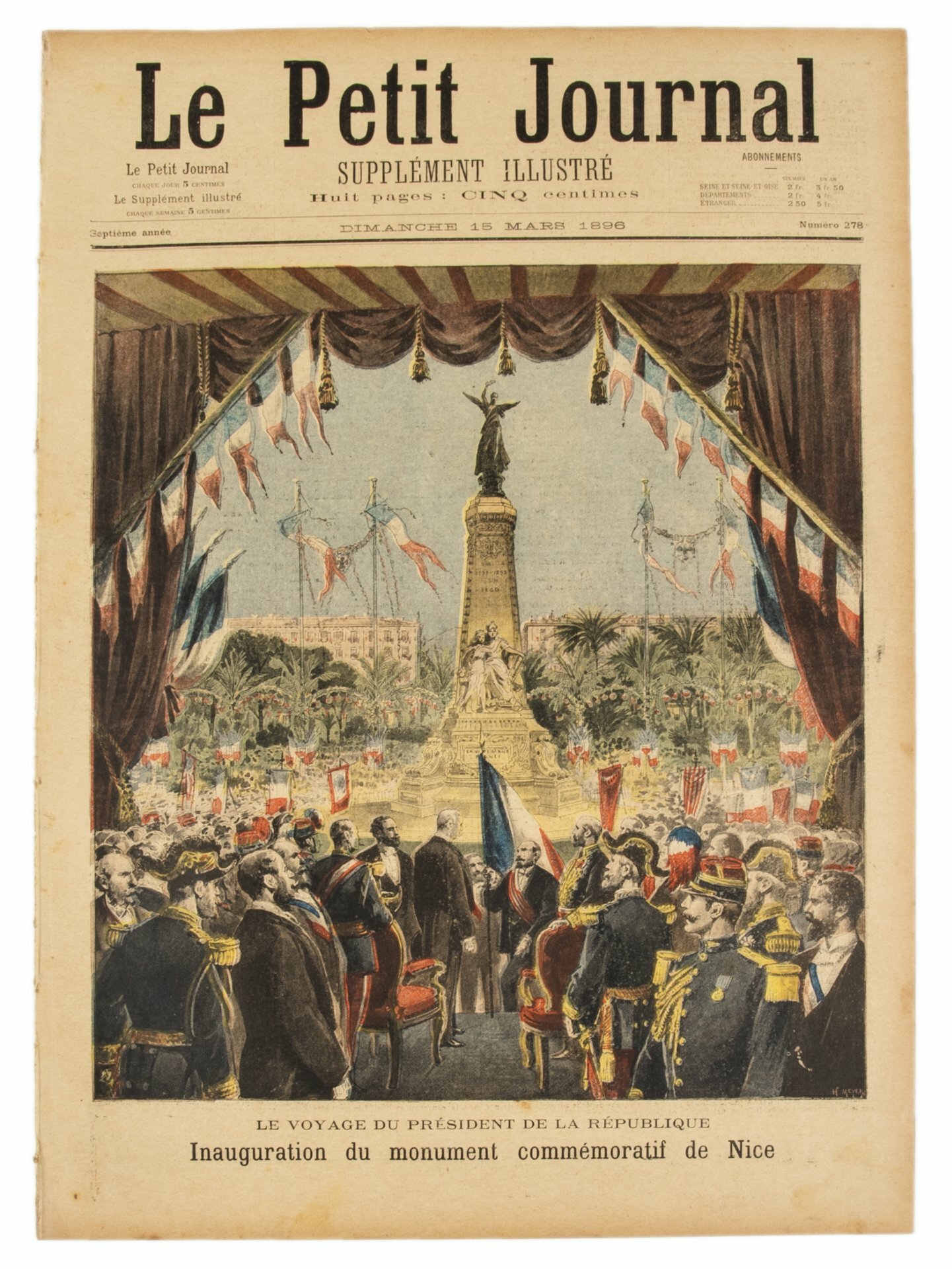 Газета "Le Petit Journal" выпуск № 278 от 15 марта 1896