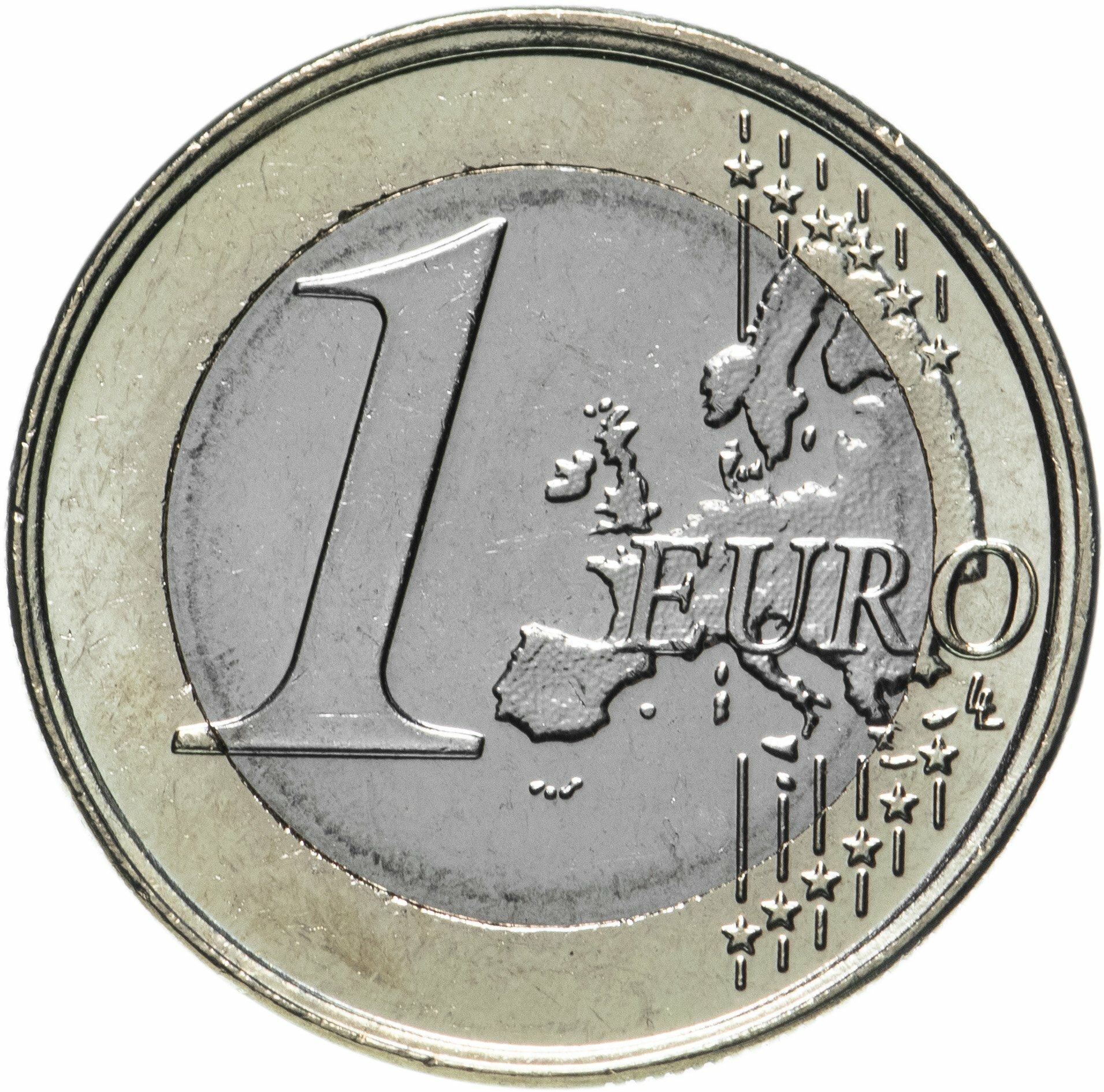 Бельгия 1 евро 2009, Биметалл, в сохранности UNC