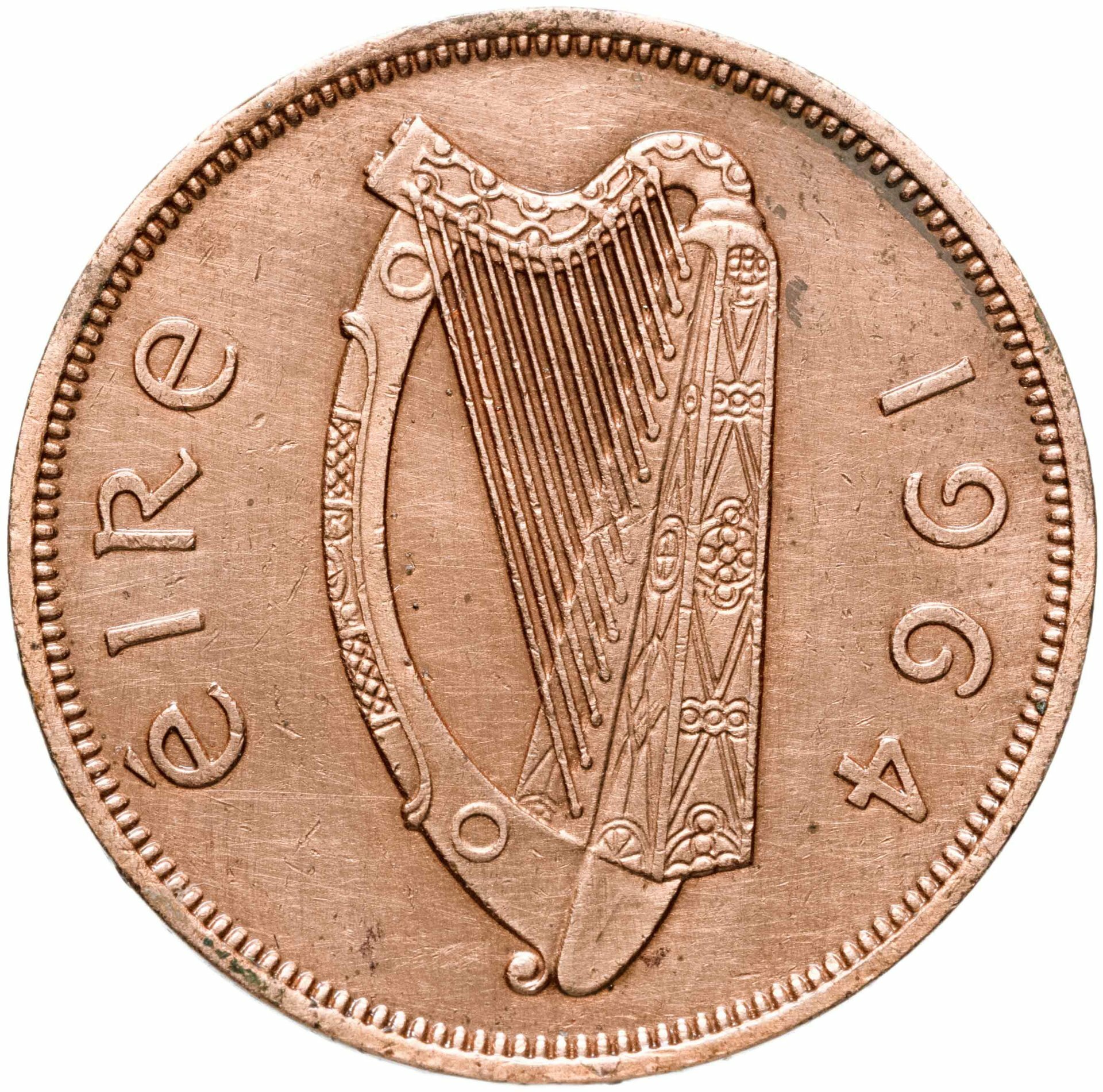 Ирландия 1 пенни penny 1964, Бронза, в сохранности XF