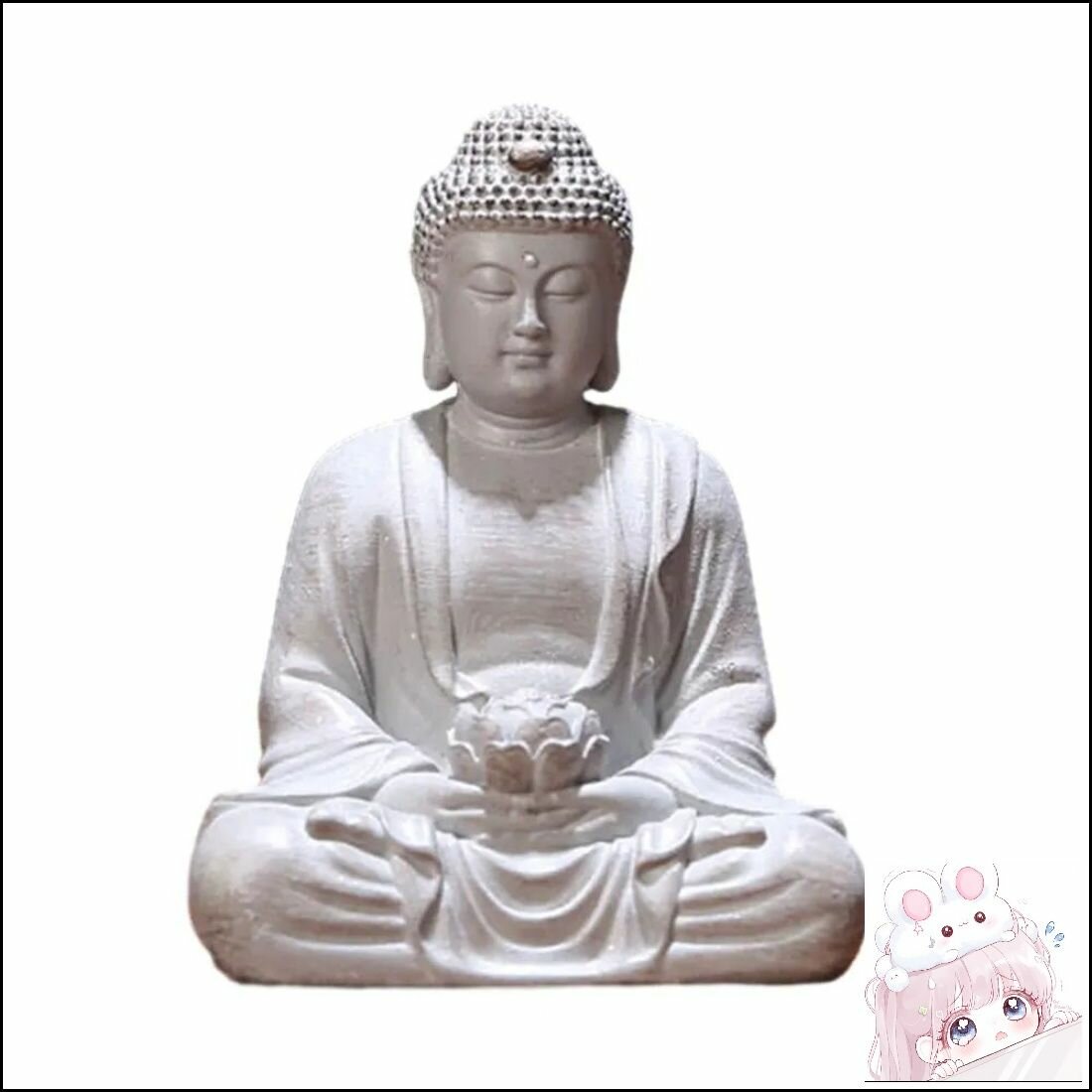 Статуэтка Будды, декоративная фигурка, портативная настольная статуэтка для дома и офиса, китайский стиль, смола 4cmx2.5cmx5cm