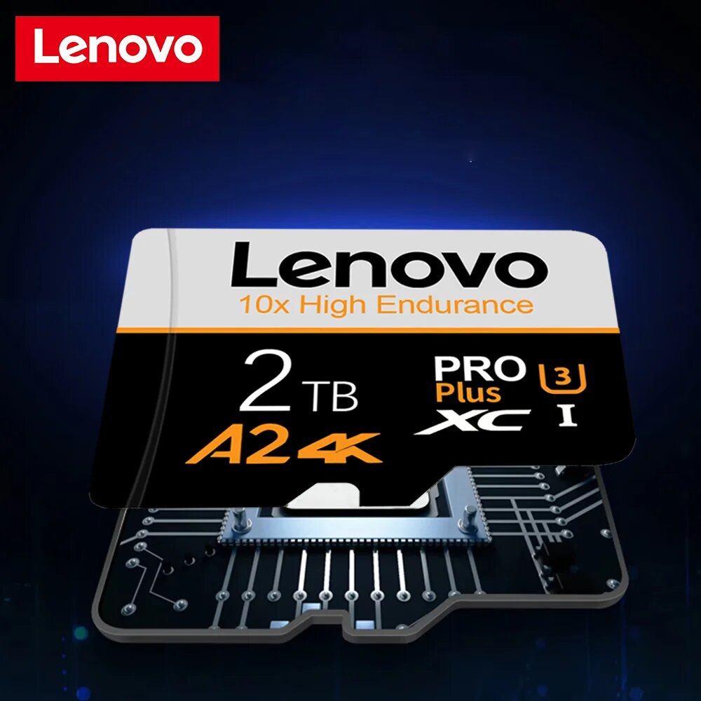 Lenovo 2TB Micro TF SD-карта 512 ГБ Class 10 V30 SD-карта UHS-I 2 ТБ Высокоскоростная TF-карта 512 ГБ для игр Nintendo Switch