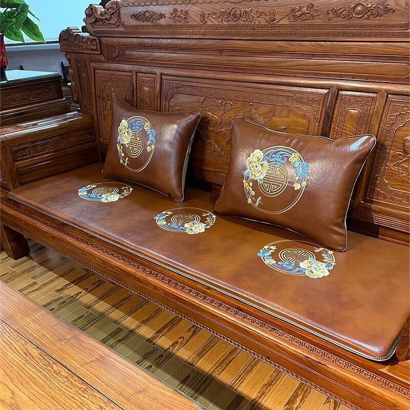 Высококачественная подушка для дивана из кожи розового дерева, всесезонная, нескользящая, водонепроницаемая, летняя охлаждающая подушка для кожаного кресла, настраиваемая