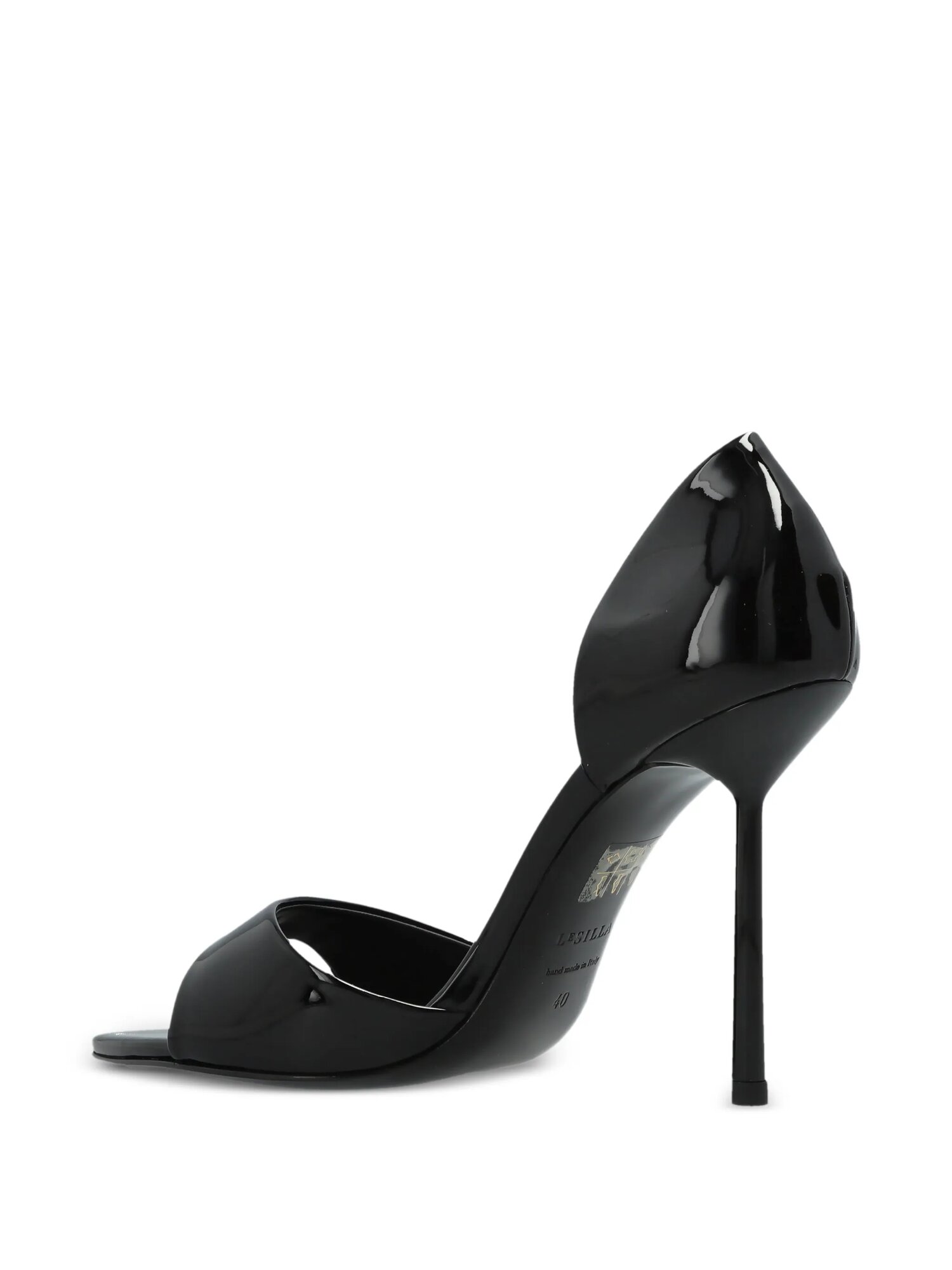 Туфли Le Silla Pointed open toe pumps, размер 38.5, black/black — фото 1