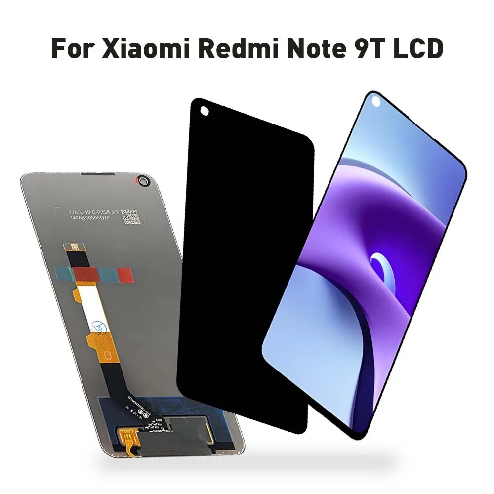 6,53 'высокое качество для Xiaomi Redmi Note 9T ЖК-дисплей с цифровым преобразователем сенсорного экрана для RedmiNote9T M2007J22G Замена ЖК-экрана