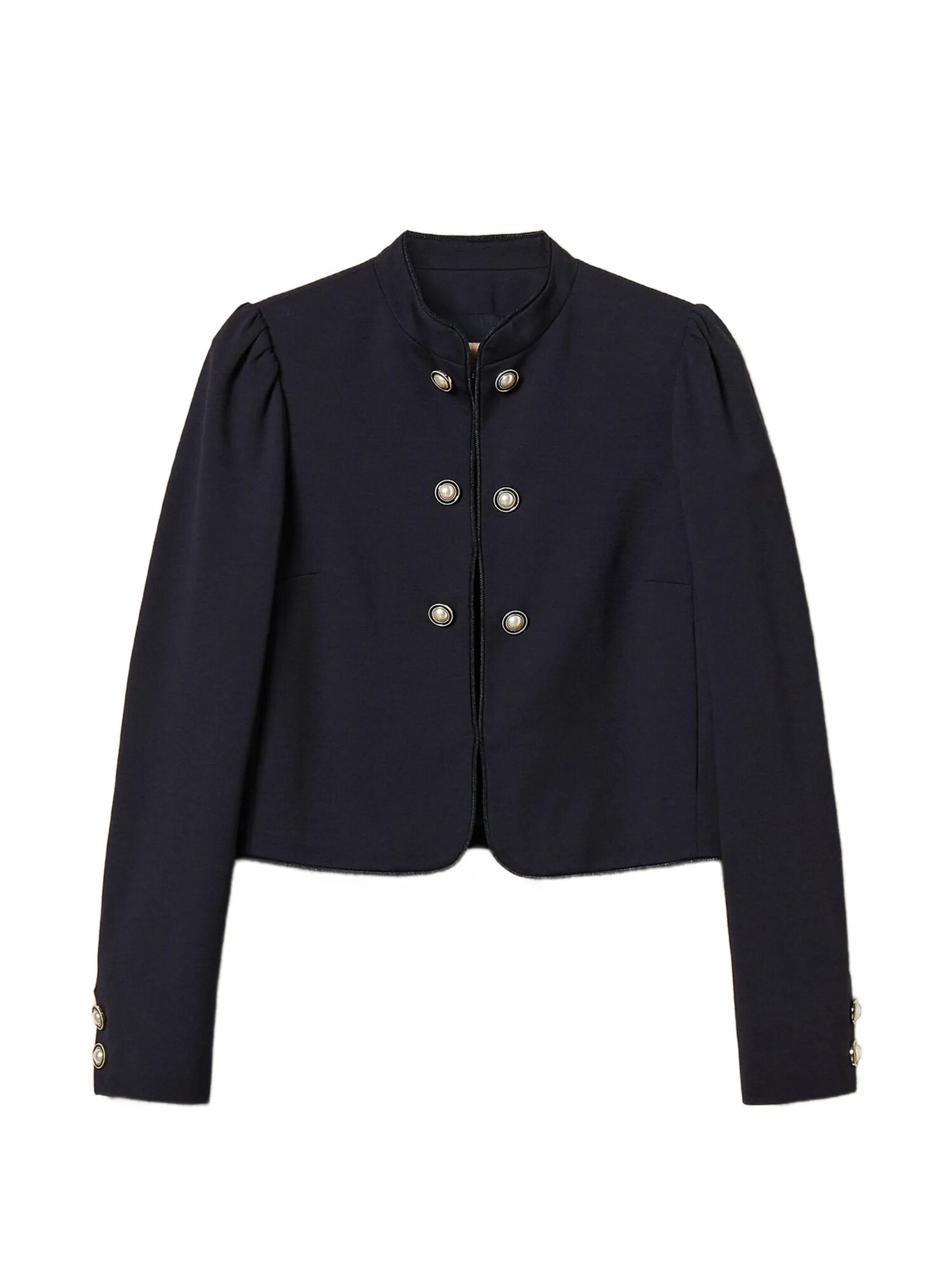 Куртка Mandarin-collar decorative-button jacket