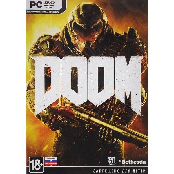 Игра для компьютера: шутер Doom 2016 (DVD-box) Лицензионный диск