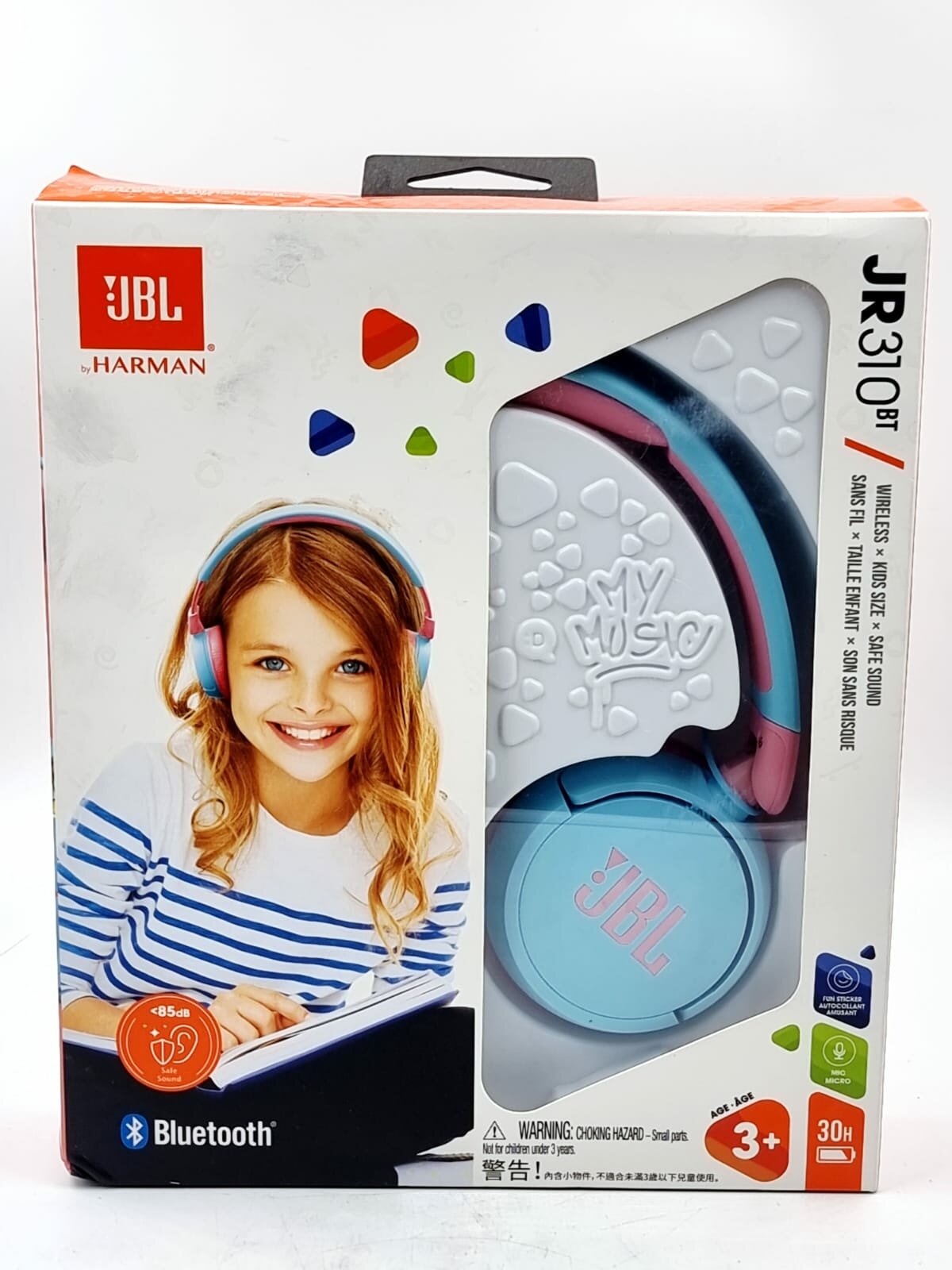 Bluetooth наушники детские (синие/розовые) JR310BT (из Финляндии)