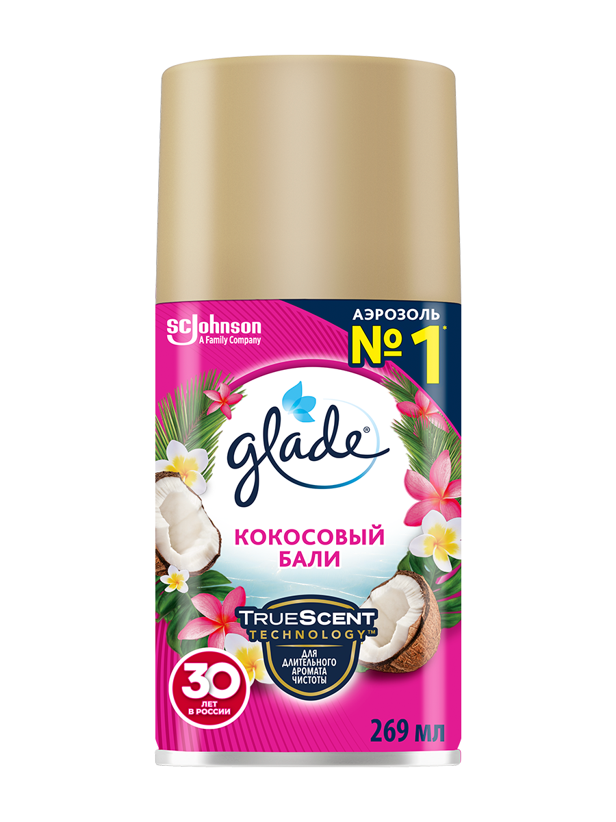 Glade Automatic см. баллон "Кокосовый Бали", 269мл