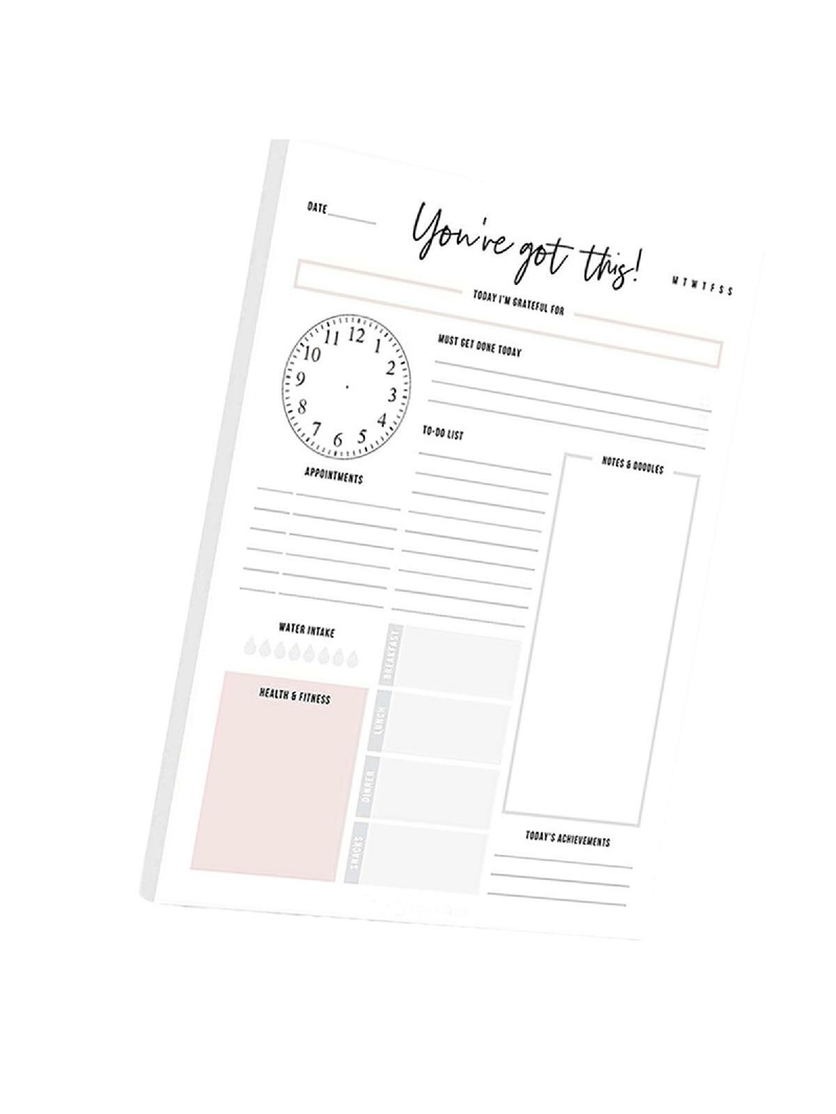 60 листов Журнал отслеживания приема пищи в тренировке Ежедневник 21x14 см для взрослых