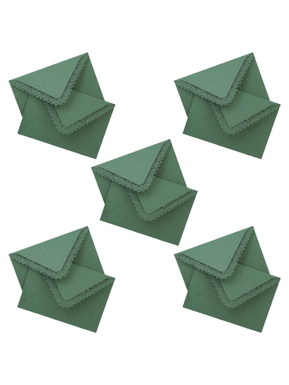 10x кружевных конвертов Маленькие пригласительные бумажные конверты Подарочные конверты
