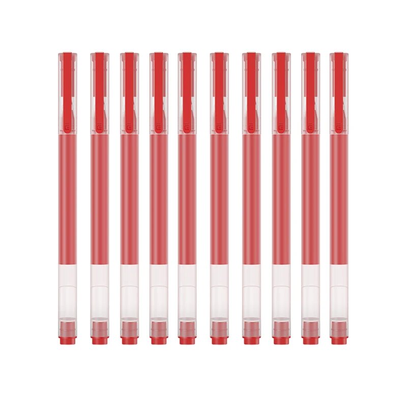 Гелевая ручка Xiaomi Mi 7 цветов 0.5 мм 10pcs Red