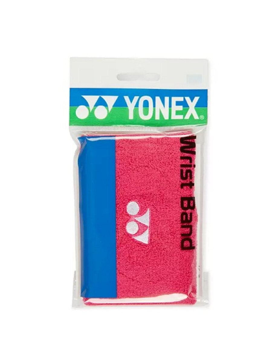 Напульсник на запястье спортивный Yonex Wristband AC029CR розовый, 1шт