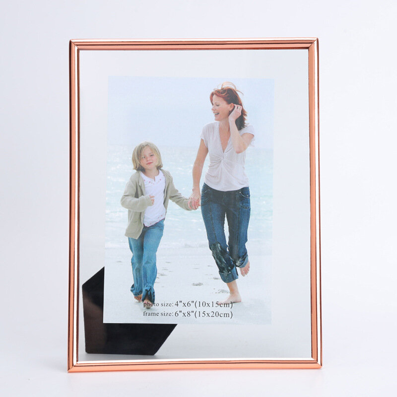 Стеклянная подставка для пары 7inch металлическая фоторамка для декора DIY акриловая рамка в стиле знаменитостей металлическая рамка для фотографий