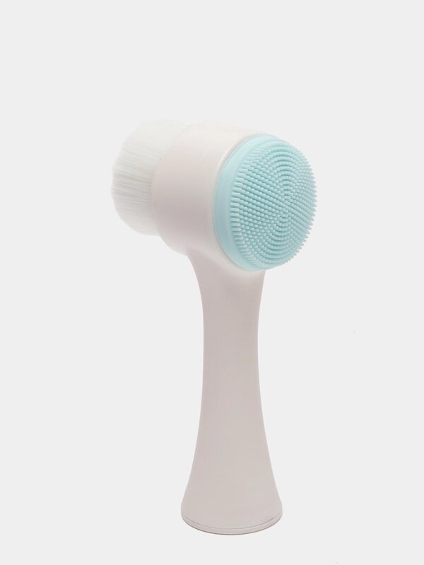 Щётка массажер для чистки, умывания лица, двусторонняя