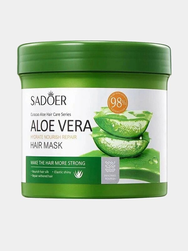 Маска для волос, восстанавливающая с Алоэ Вера, Кондиционер для волос с Алоэ Вера, 500 мл