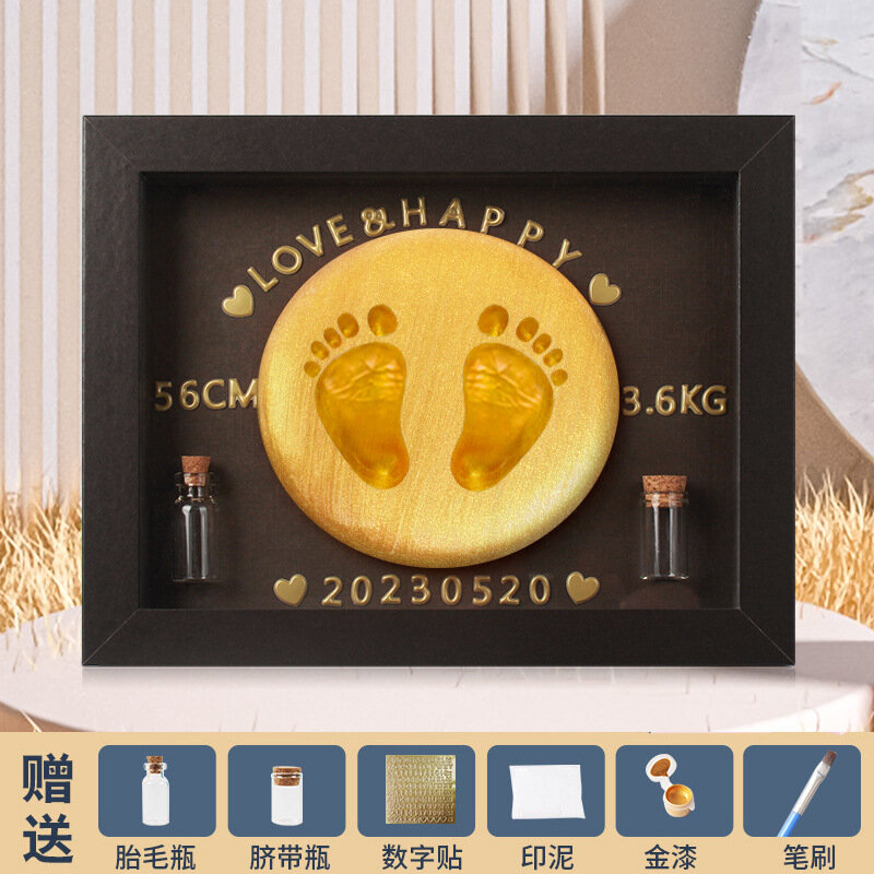 Глина для отпечатков рук и ног ребенка, отпечатки рук и ног, сувенир из волос плода, создание из волос плода, подарок на полную луну, сто дней, первый день рождения новорожденного