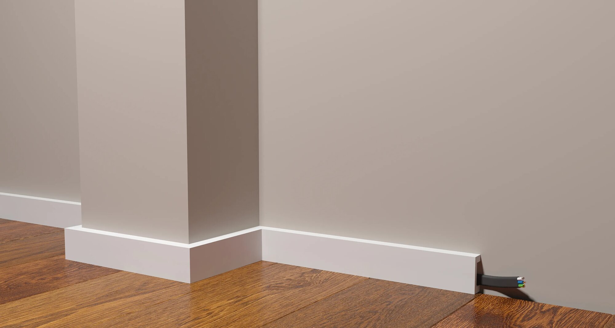 Молдинг-плинтус Decor-Dizayn DD618, под покраску, 40*15*2000мм, 1 шт