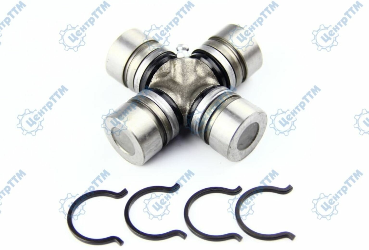 Крестовина карданного вала ГАЗ, УАЗ, МТЗ-82 кард. вала (мелкий ролик) в сб. с маслёнкой и ст. кольцами