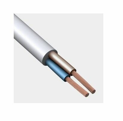 Провод высоковольтный Русский Свет ПВС, 2х2.5 мм2, 380 В, белый, 100 м