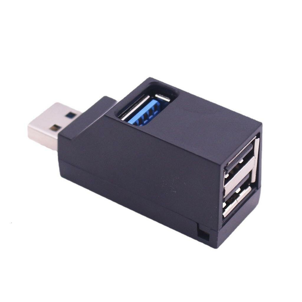 USB-адаптер-разветвитель 1 на 3 порта, Черный
