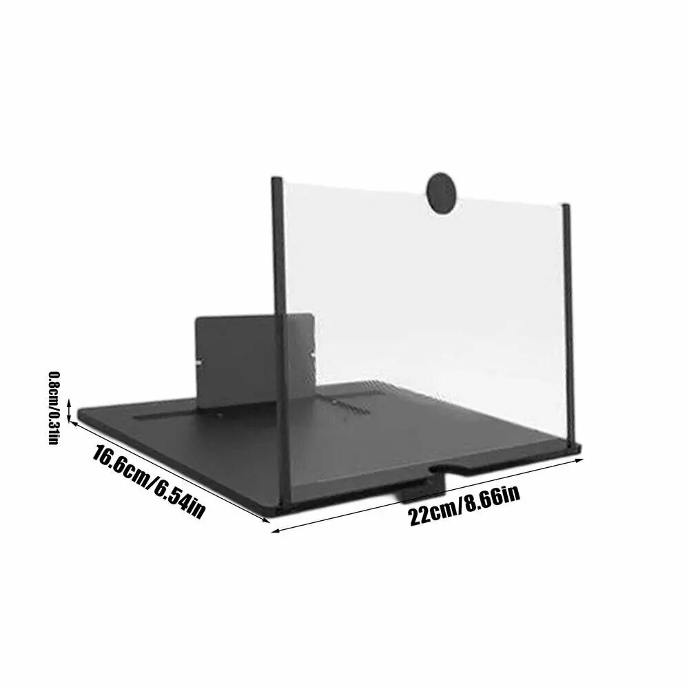 Подставка для телефона и лупа, Black, 10 дюймов