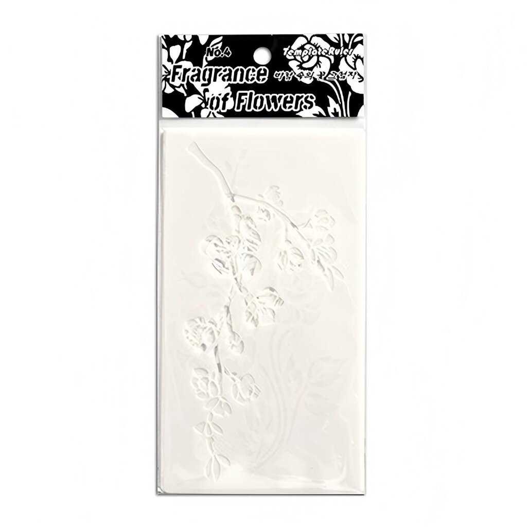 4 Шт Цветы Трафареты Альбом Декоративный Шаблон Листья Шаблоны Для Рисования