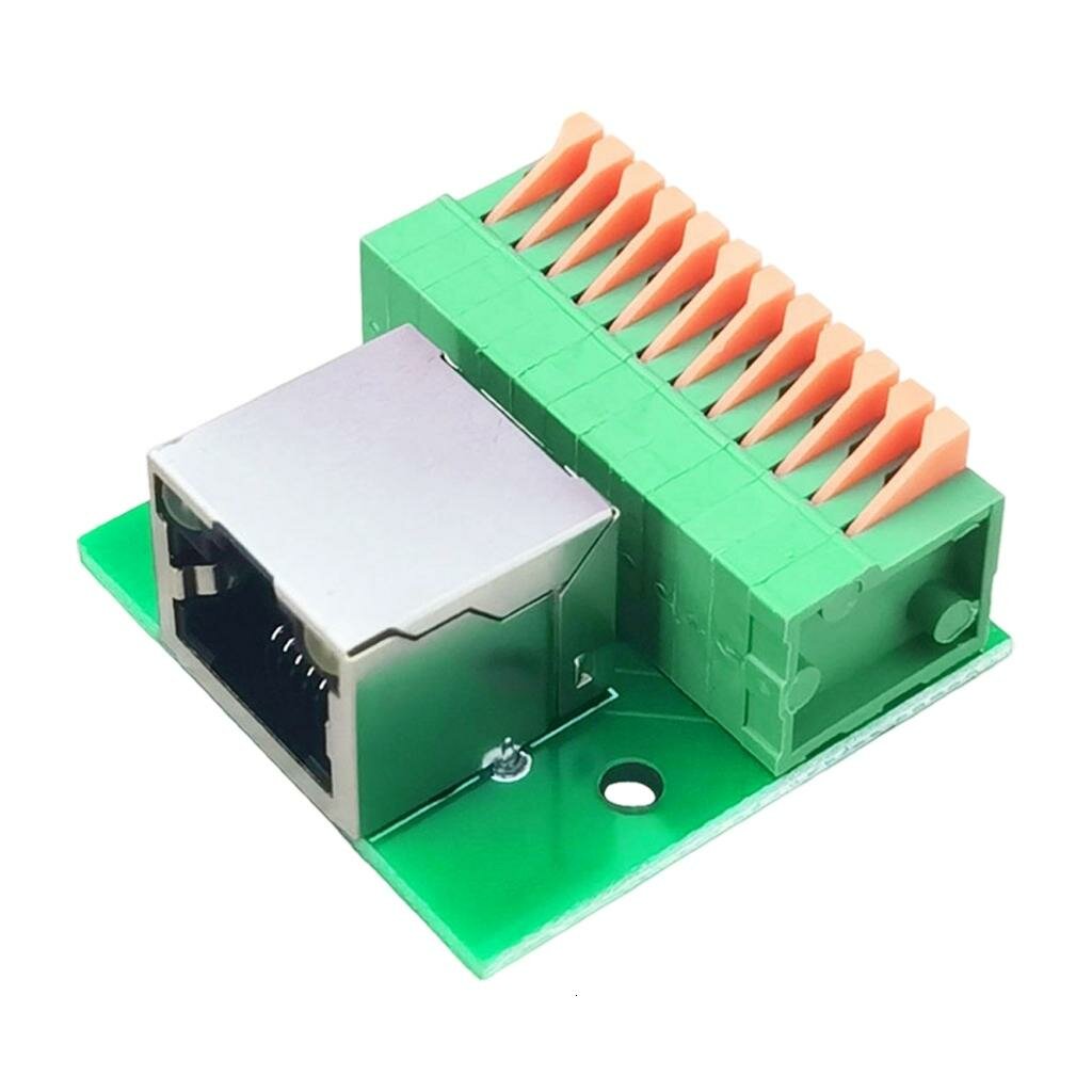 RJ45 розетки с подсветкой на DIN-рейку, 1pc