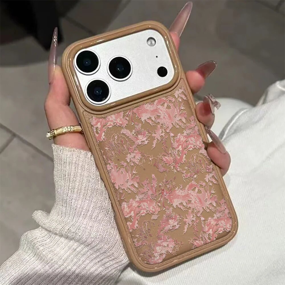Чехол для iPhone 17 Pro из искусственной кожи, Brown-WQQB98