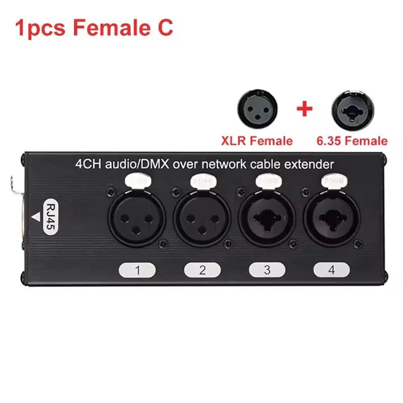 TITAK 4-канальный XLR/DMX аудиоудлинитель RJ45 CAT5