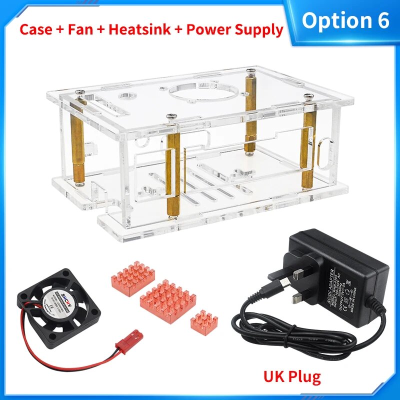 Корпус для Orange Pi RV2 SHCHV прозрачный акриловый Option 6