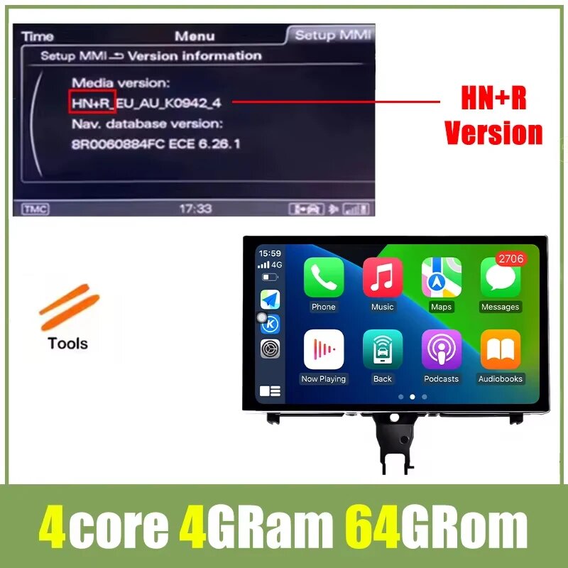 9-дюймовый для Audi A6 C7 A7 2012-2018 плеер автомобильный радиоприемник Android 15 HNR 4G 64G