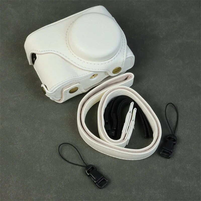 Кожаный чехол для Panasonic Lumix ZS99/TZ99 White