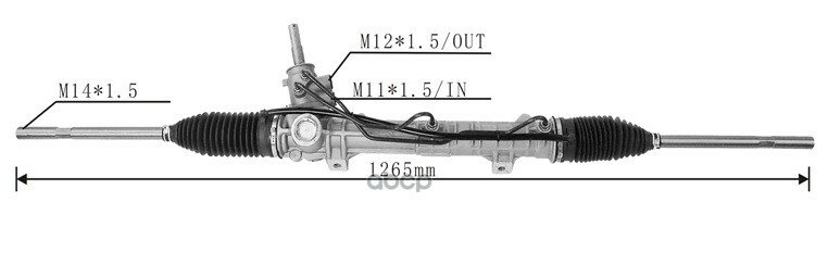 Рейка рулевая Peugeot 307 2001-2008 M-TEX арт. MTRR10005