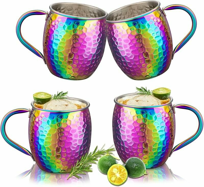 Набор из 4-х кружек для коктейля "Московский мул"