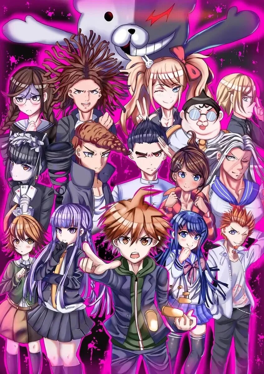 Классическая Аниме-серия Игр Danganronpa, Эстетический Холст С Принтом, Настенный Художественный Постер Для Украшения Гостиной