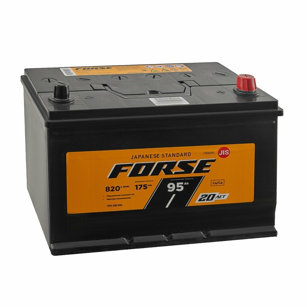 Аккумулятор FORSE ASIA 95 Ач 820А О/П 595355052 (115D31L)