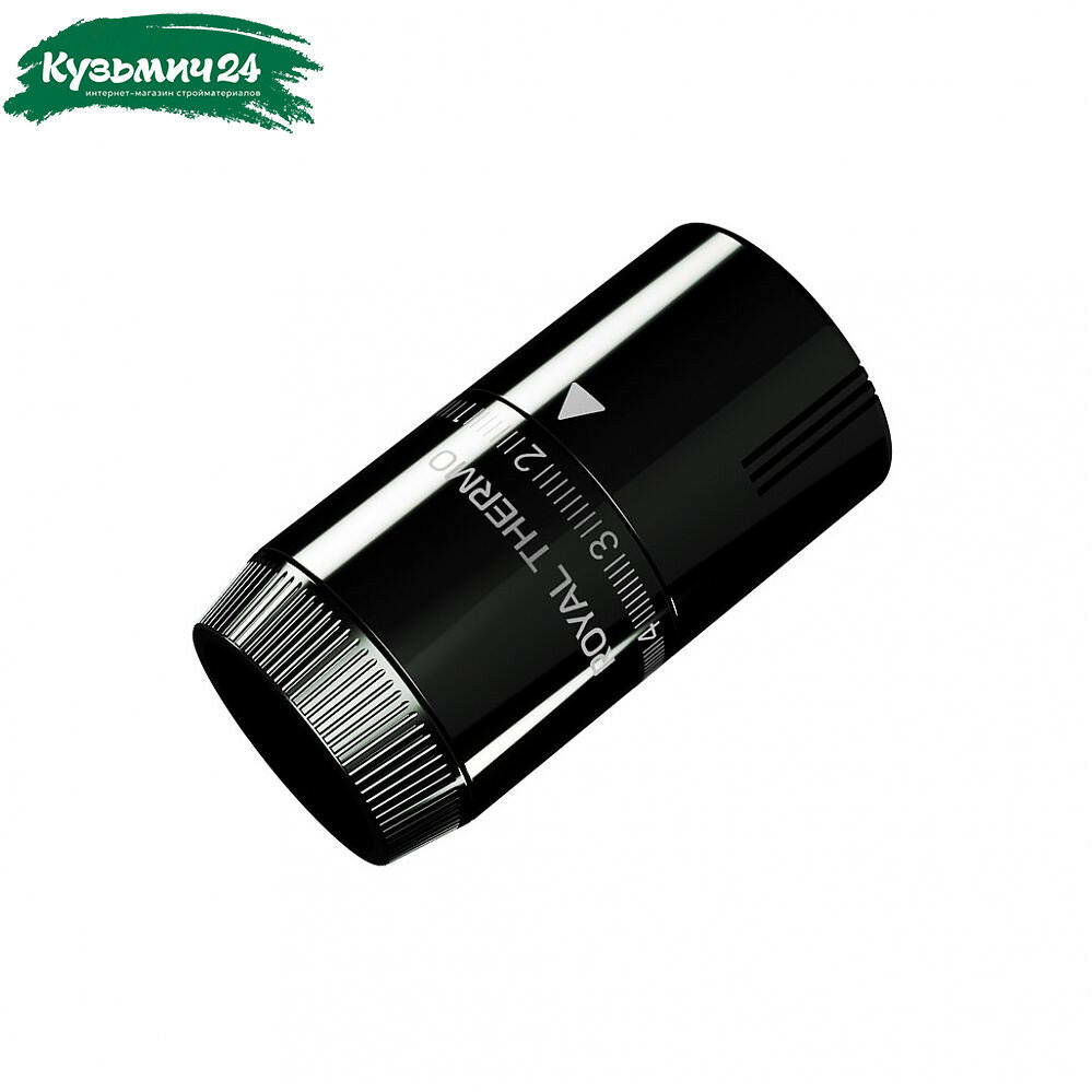 Термоголовка жидкостная Royal Thermo Design RATHDN13015BC, М30х1.5, пластик, хром черный