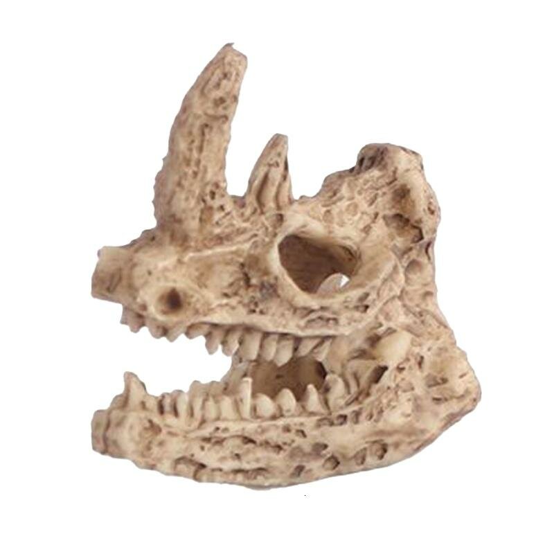 Пластиковый мини-череп для аквариума, 2