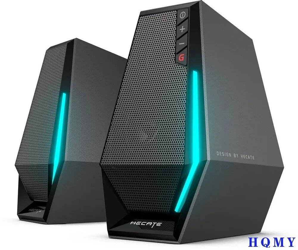 Колонки Edifier G1500 2.0 для компьютера, 5 Вт, Bluetooth, черные, с подсветкой, пластик — фото 1