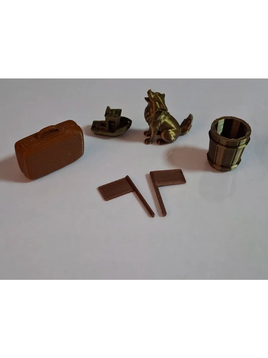 Набор миниатюр - 6 шт, для ватной игрушки