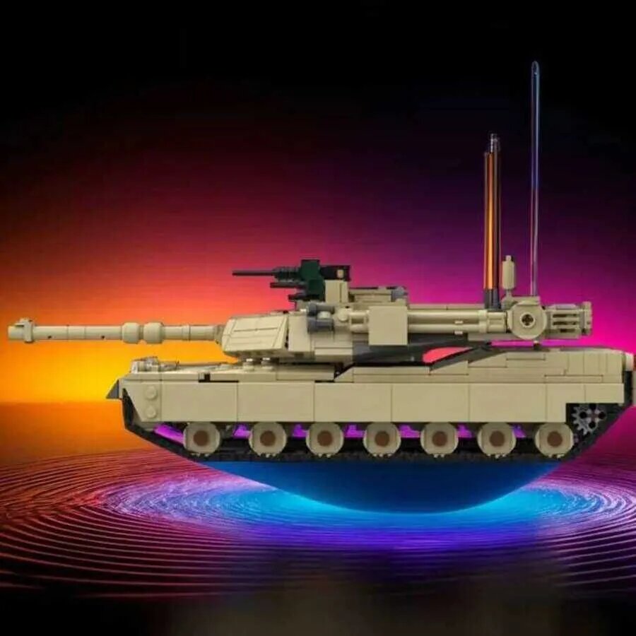 MOC M1 Abrams Танк Конструктор для детей 6-18 лет, блочный конструктор, совместим с LEGO