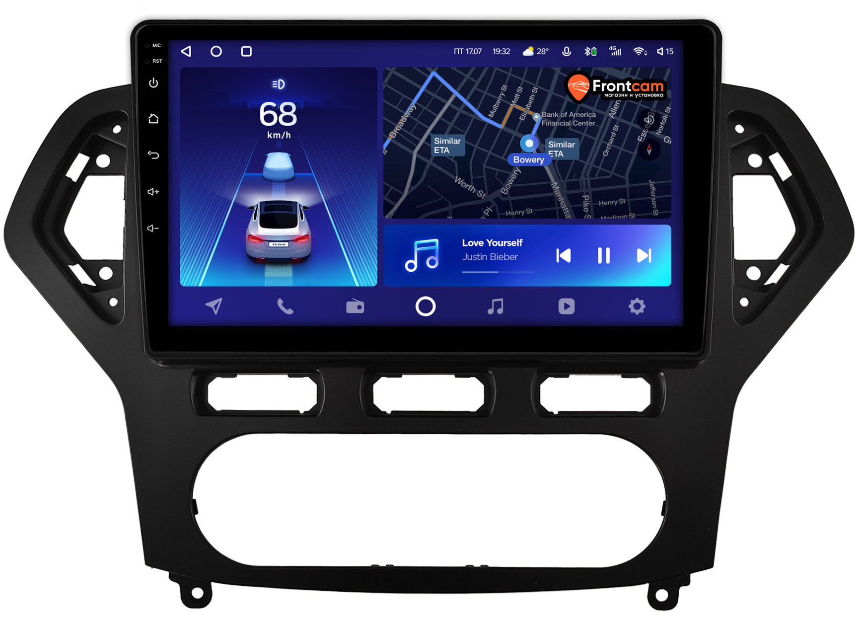 Штатная магнитола Teyes CC2 PLUS 6/128 10" RM-10-1382 Ford Mondeo 4 2006-2010 Android 10 (4G-SIM, DSP, QLed)