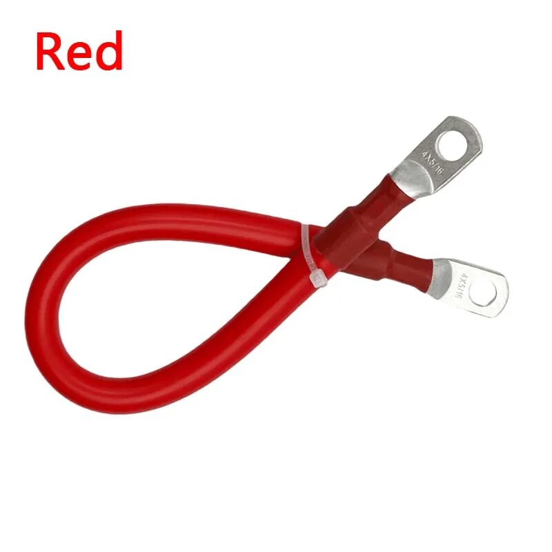 Силиконовый кабель для аккумулятора trennca 0-8 AWG 6 AWG, M8-Red, 30CM