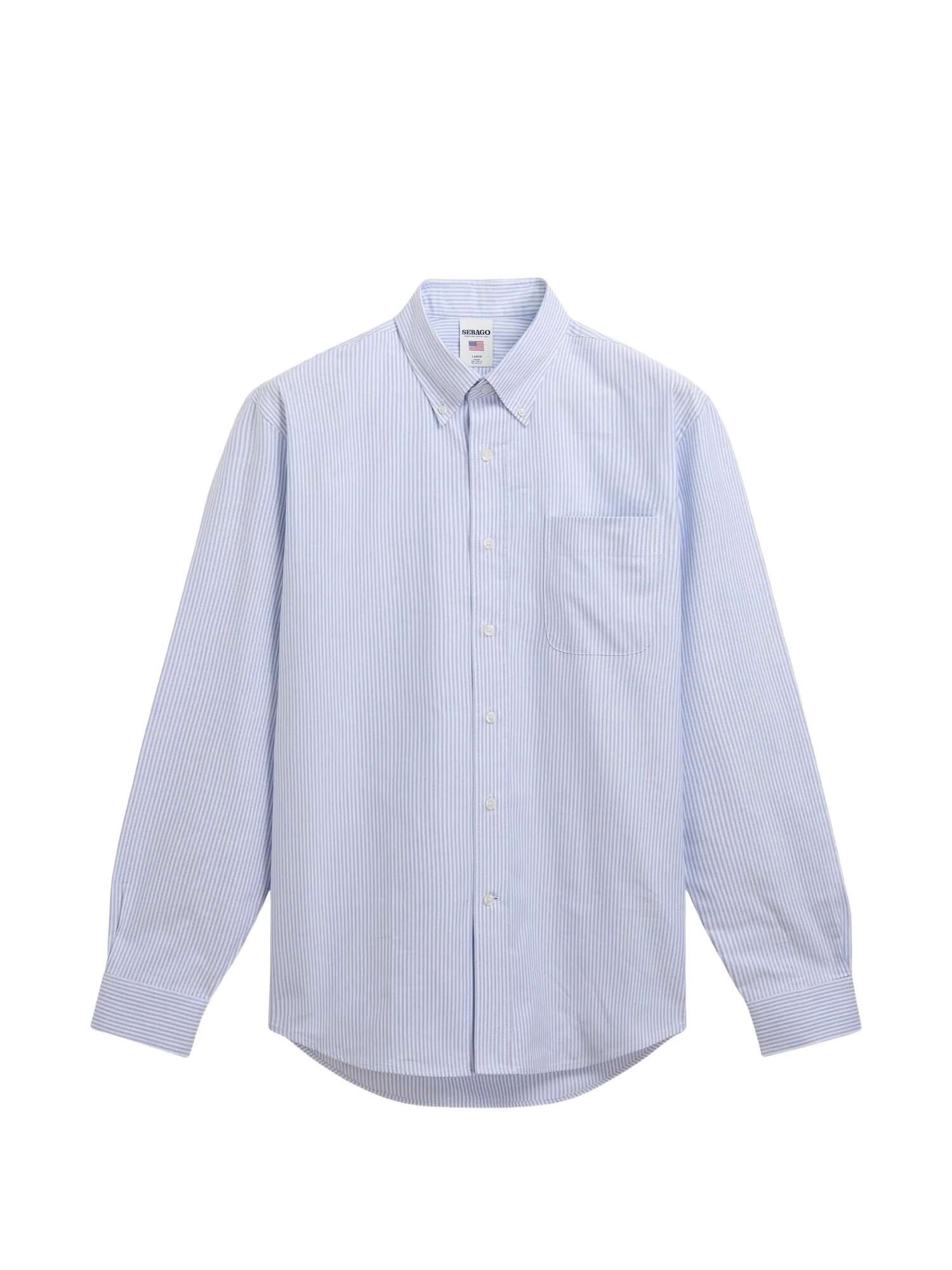 Рубашка Striped button-down shirt