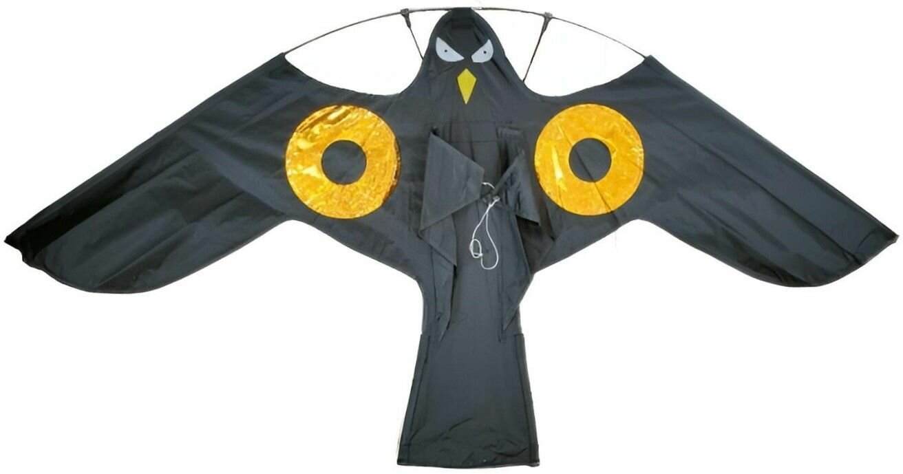 Визуальный, динамический отпугиватель птиц Коршун-3, пугало, воздушный змей 120х60 см.