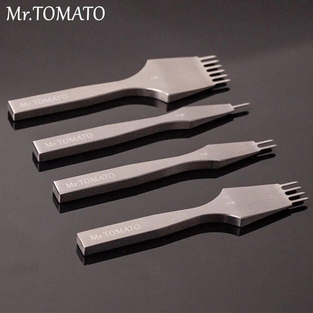 Долото для кожи Mr.tomato 3/4 мм, 4mm1-2-4-6teeth-1set